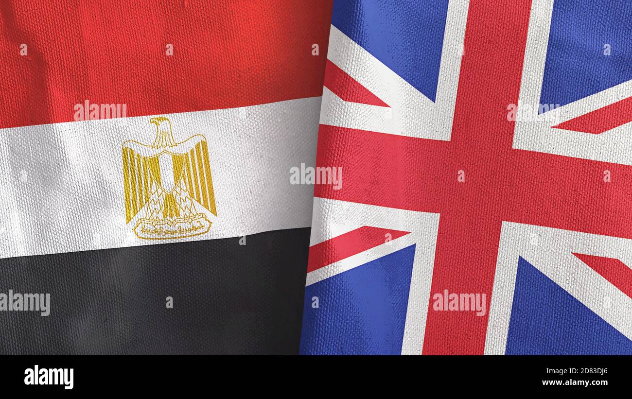 Egypt united kingdom flag hi-res stock photography and images - Alamy