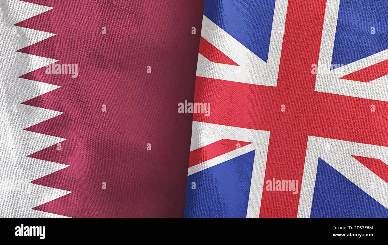 Qatar united kingdom flag hi-res stock photography and images - Alamy