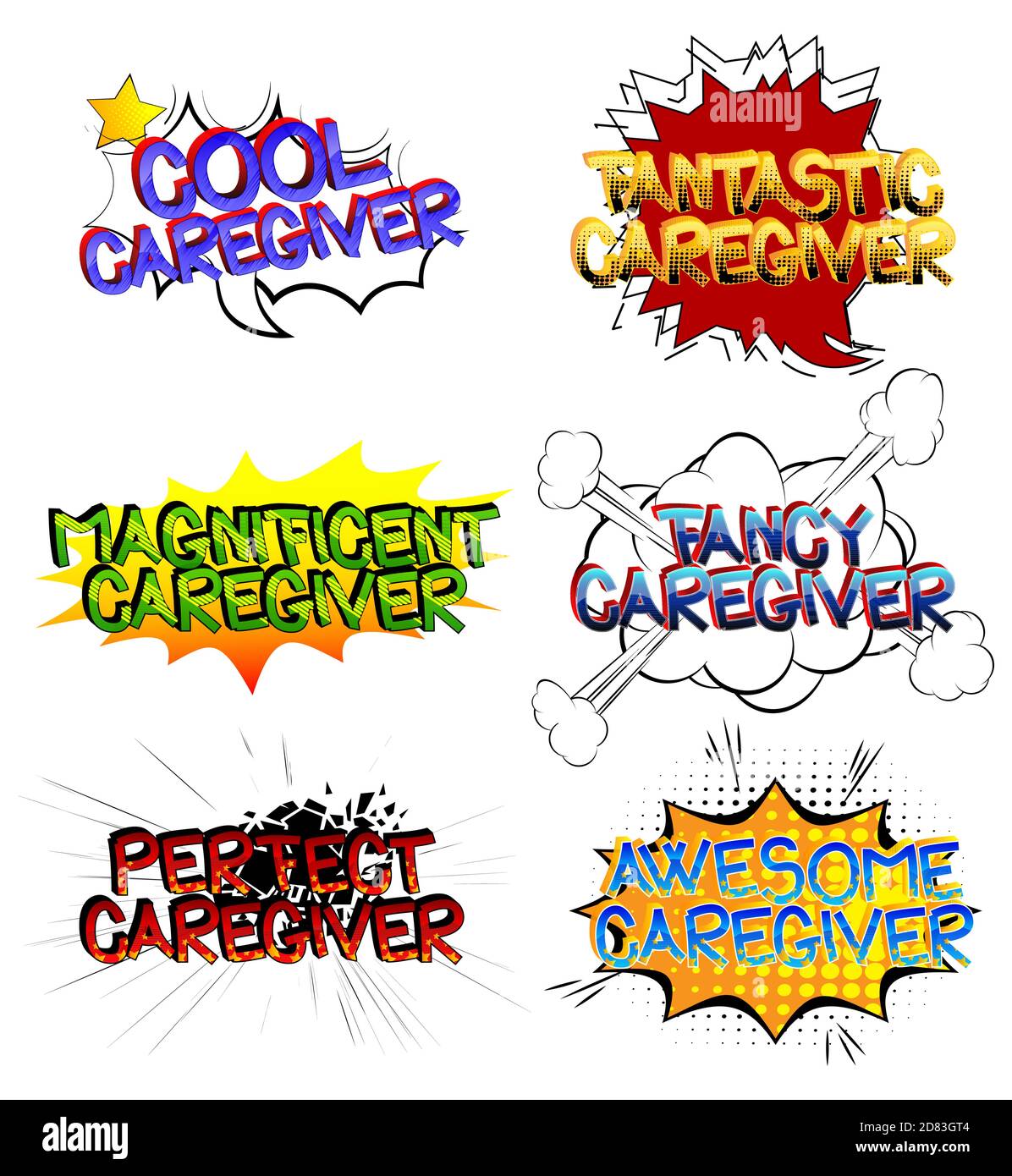 Comic postcard health Cut Out Stock Images & Pictures - Alamy