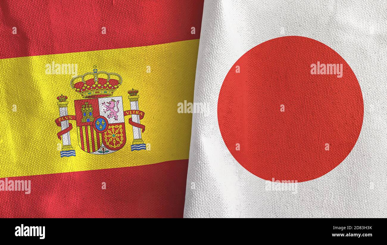 Japan spain two flags hi-res stock photography and images - Alamy