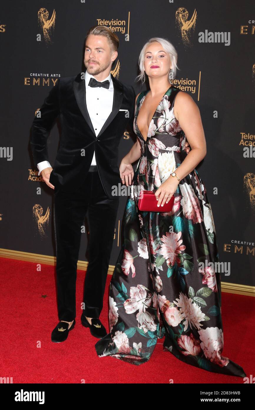 LOS ANGELES - SEP 9: Derek Hough, Kelsey McCowan at the 2017 Creative ...