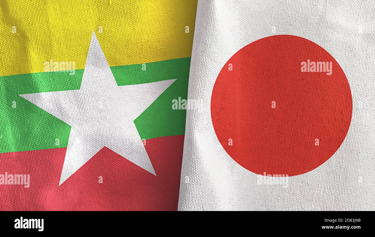 Myanmar japan flag hi-res stock photography and images - Alamy