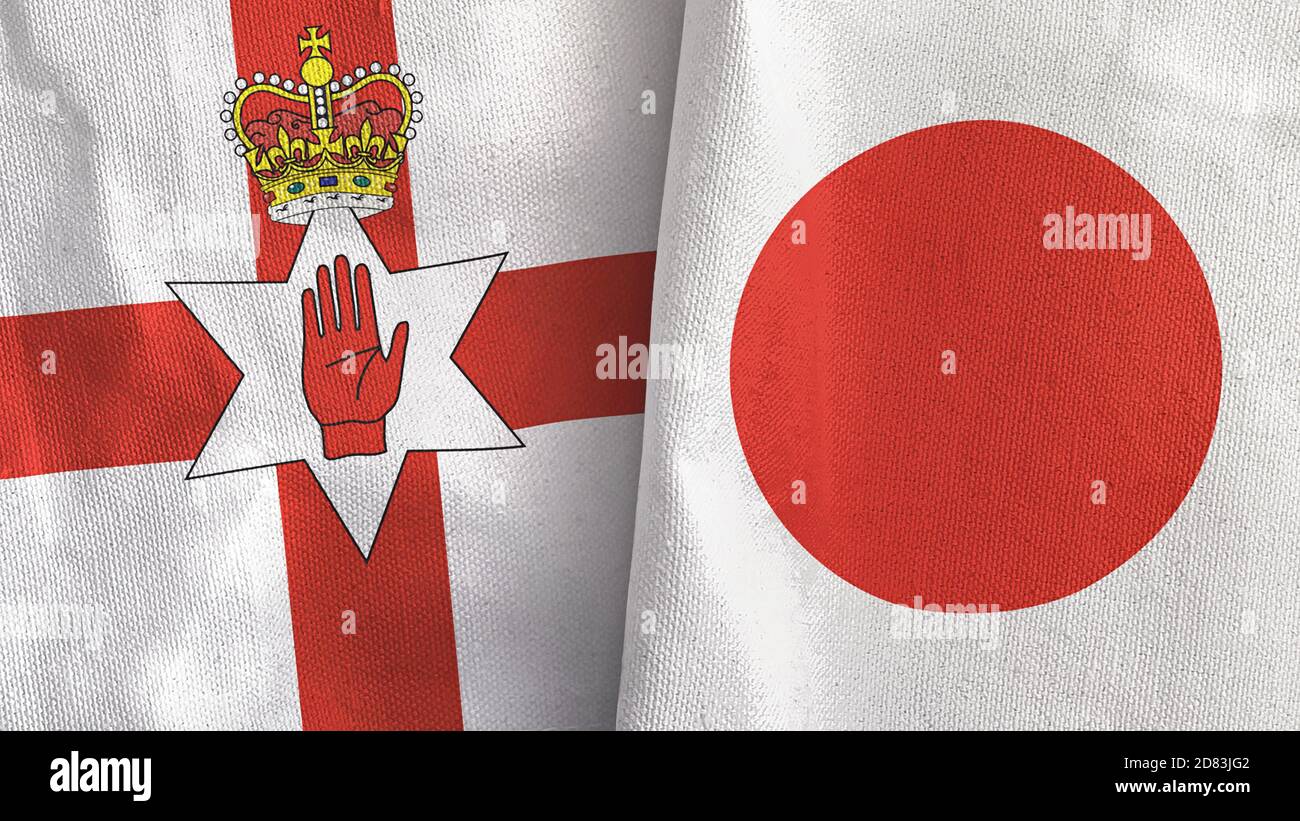 Japan northern ireland flag hi-res stock photography and images - Alamy