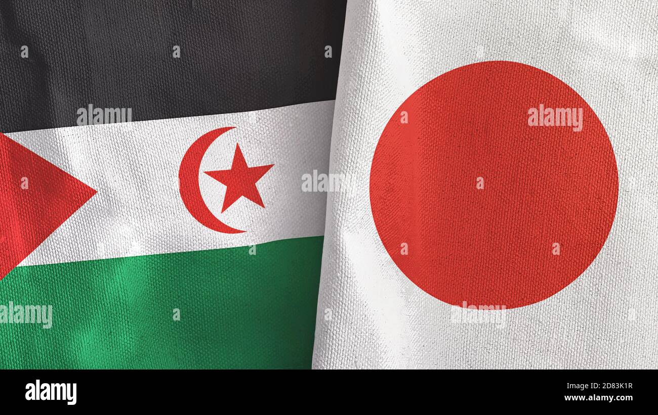 Japan western sahara flag hi-res stock photography and images - Alamy