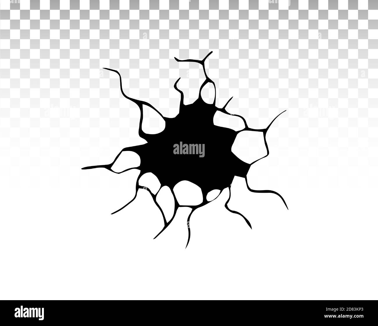 Ground cracks. Earthquake and ground cracks, hole effect, craquelure ...