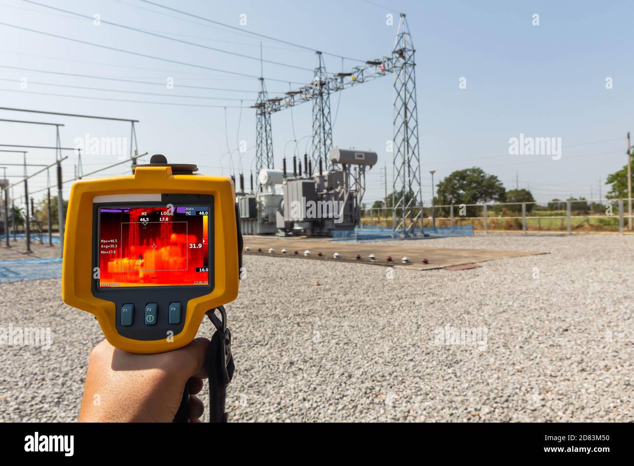 Thermoscan(thermal image camera), Industrial equipment used for ...