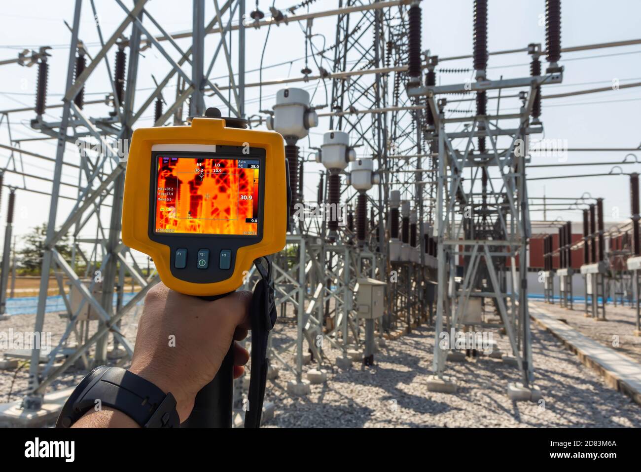 Thermoscan(thermal image camera), Industrial equipment used for ...