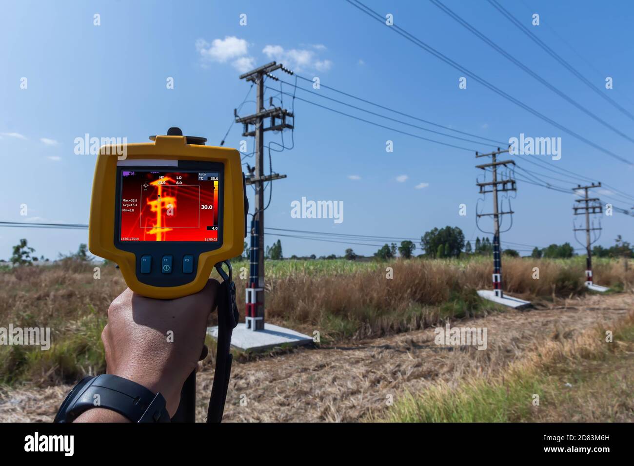 Thermoscan(thermal image camera), Industrial equipment used for ...