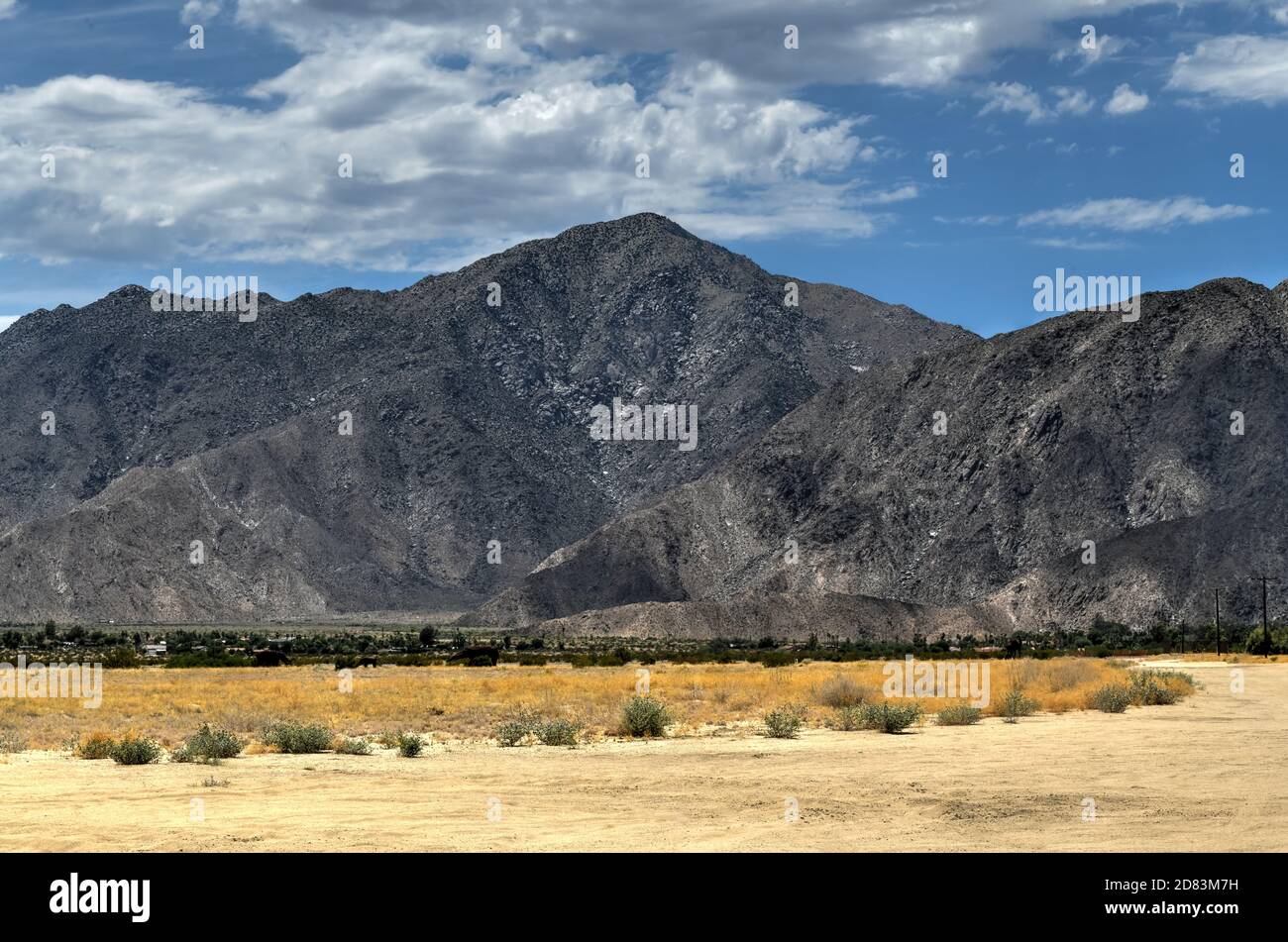 Landscape of Anza-Borrego Desert State Park located in California, USA ...