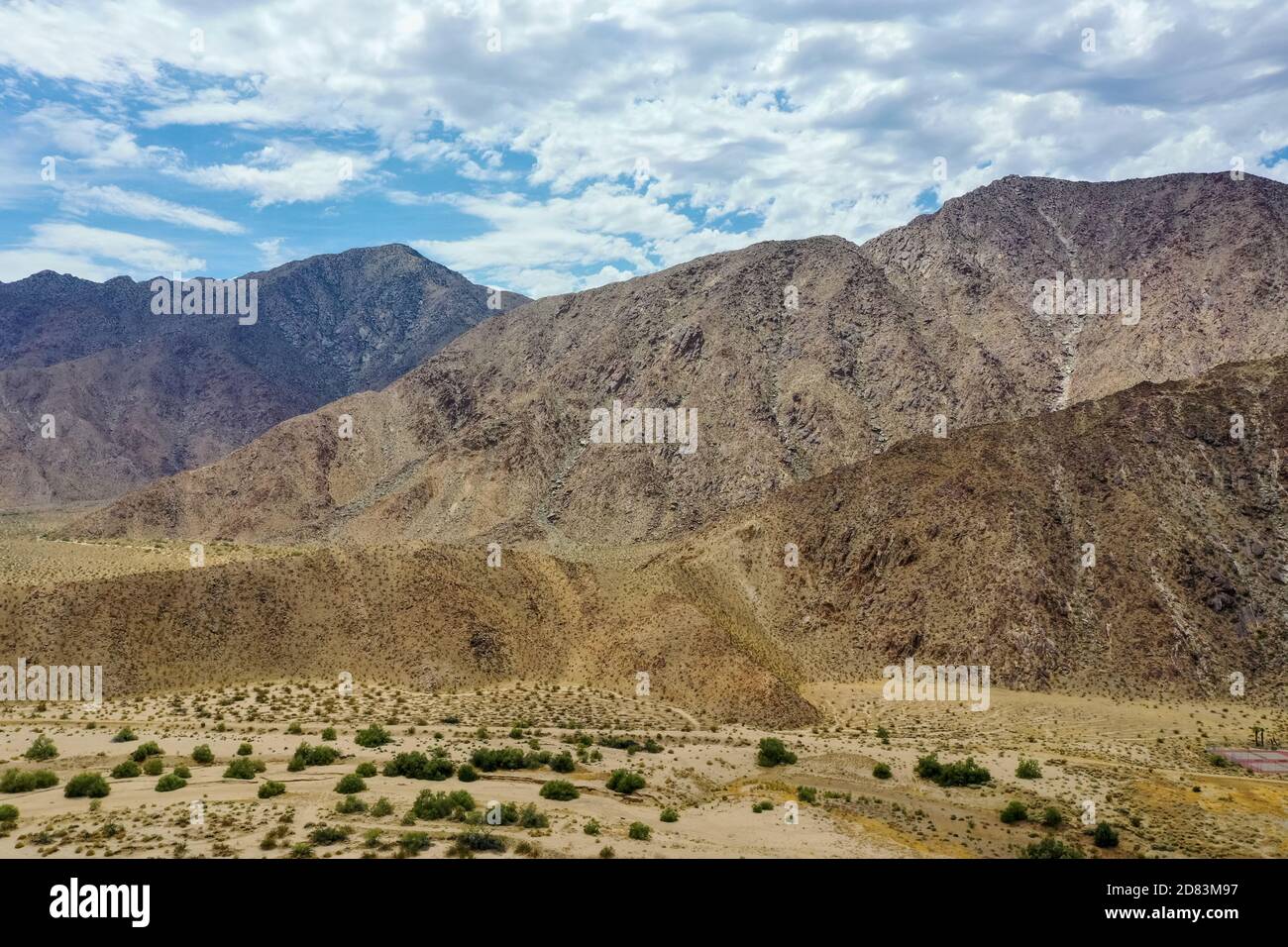 Landscape of Anza-Borrego Desert State Park located in California, USA ...