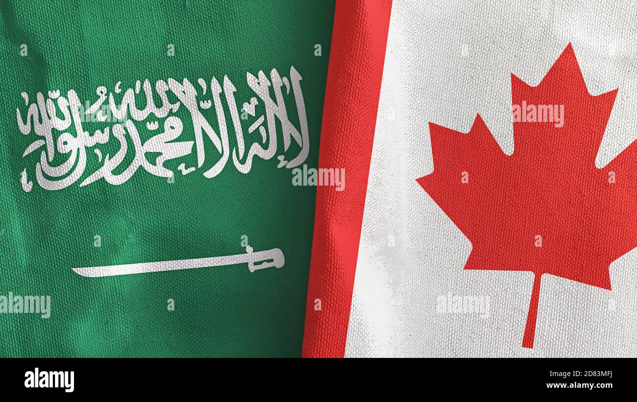 Saudi arabia canada flag hi-res stock photography and images - Alamy