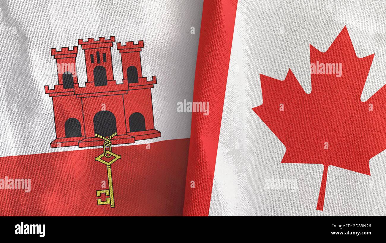 Canada gibraltar flag hi-res stock photography and images - Alamy