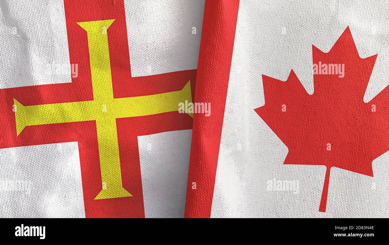 Canada guernsey flag hi-res stock photography and images - Alamy