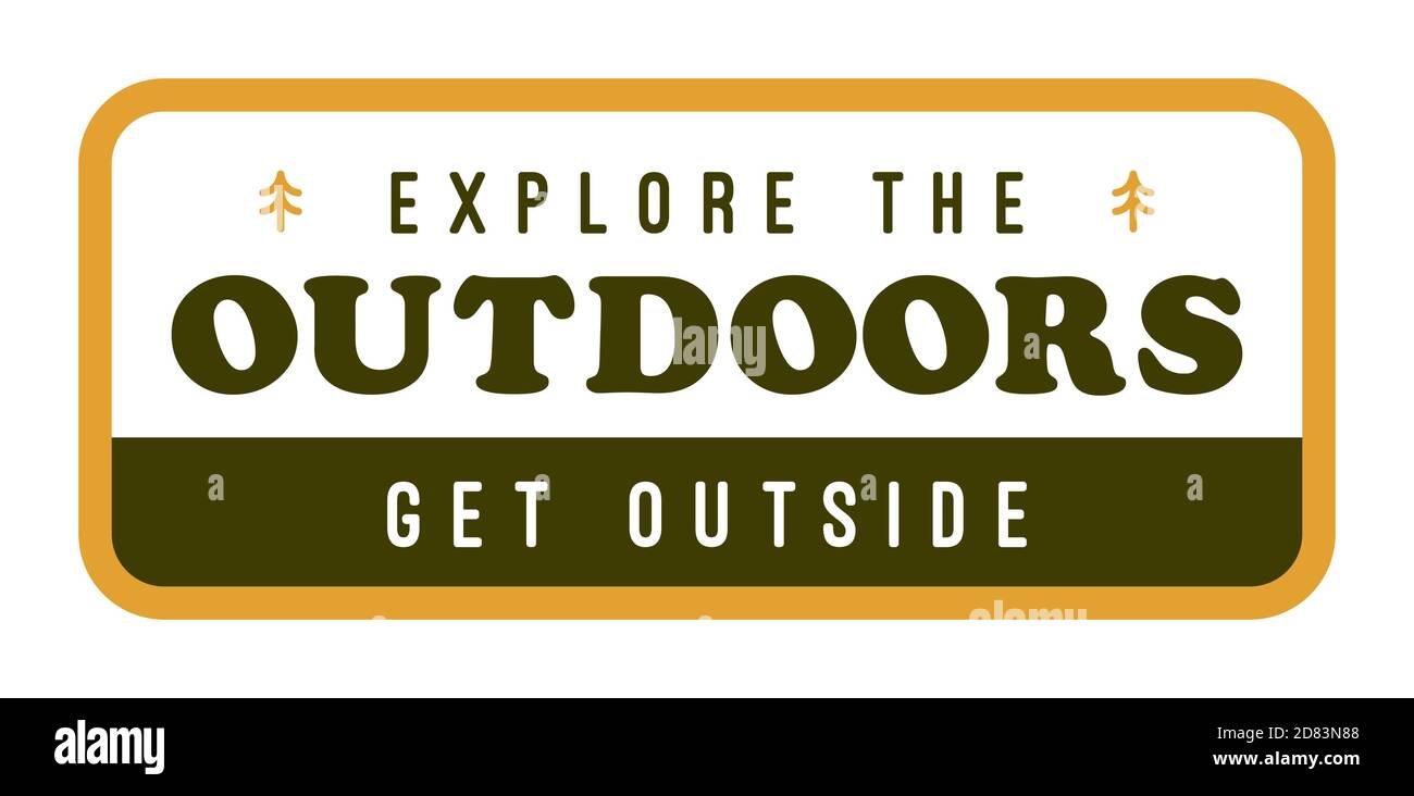 Retro illustration camping Cut Out Stock Images & Pictures - Alamy