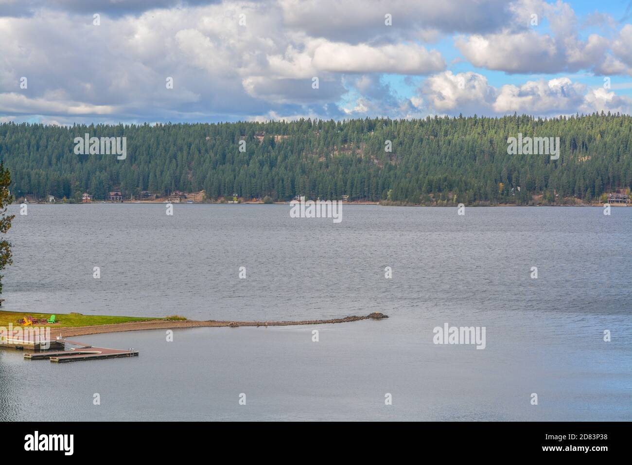 A beautiful getaway to Lake Coeur d'Alene in northern Idaho Stock Photo ...