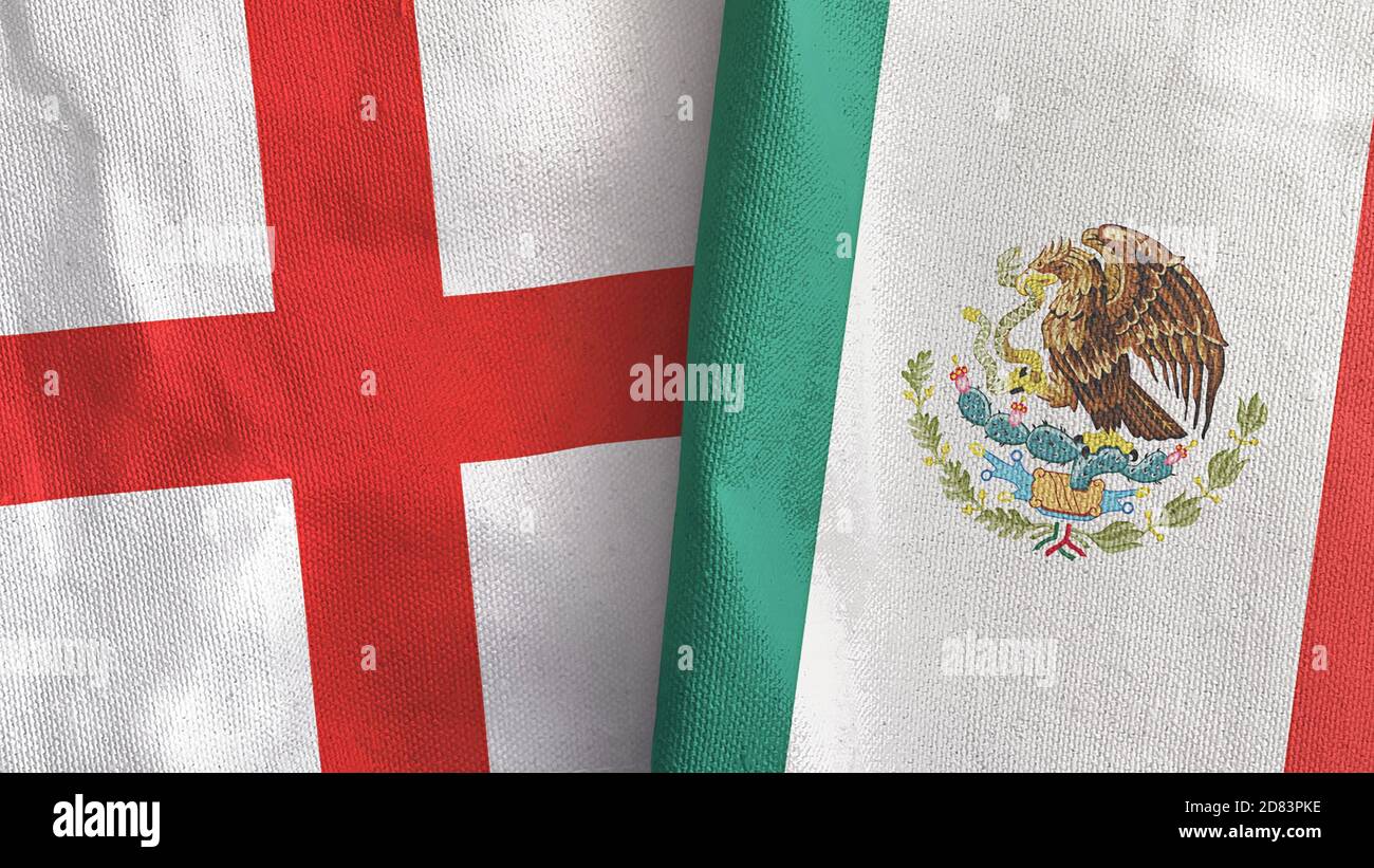 Mexico england flag hi-res stock photography and images - Alamy