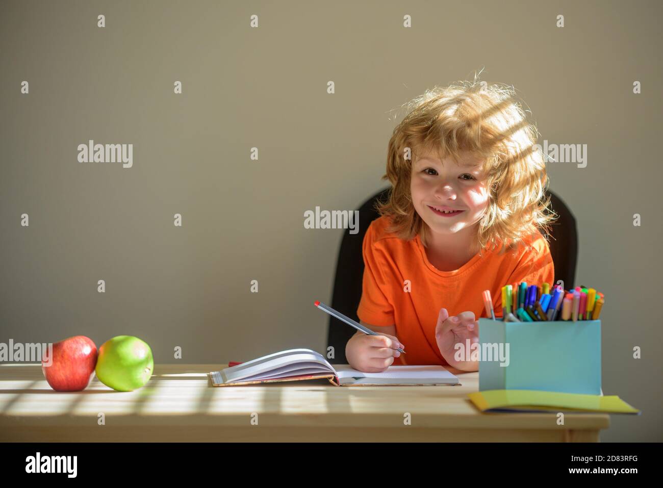 Early development for children. Back to elementary school Stock Photo ...