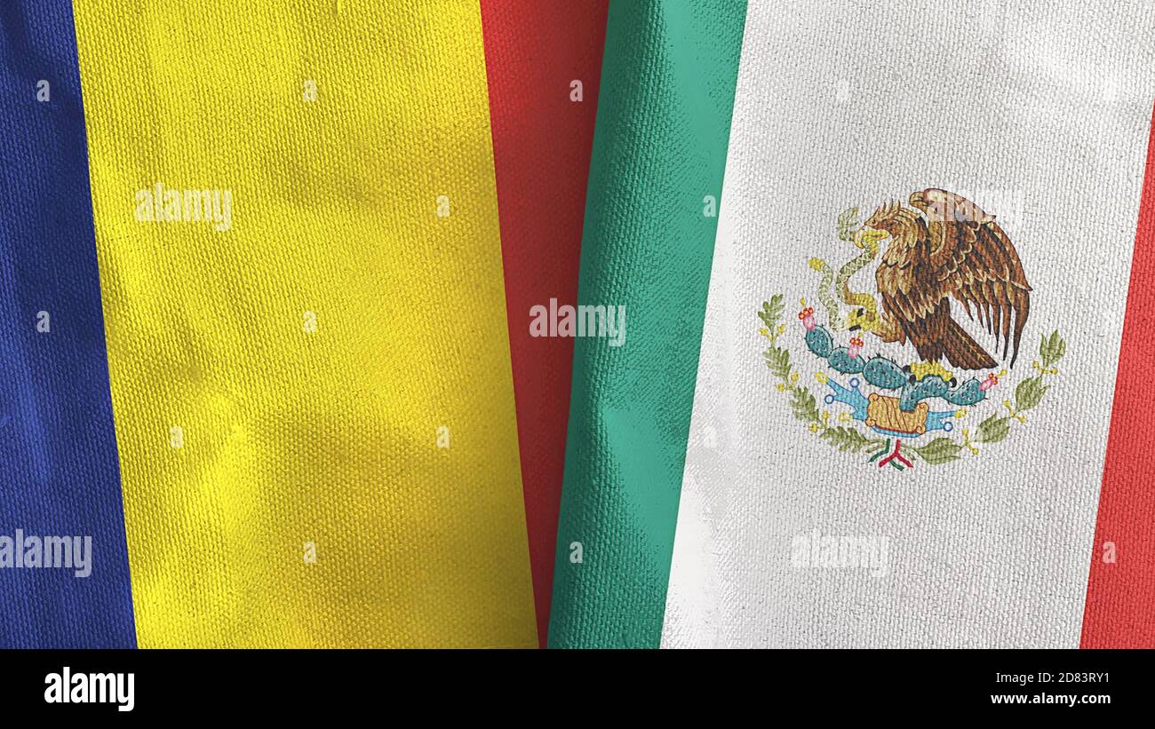 Mexico chad flag hi-res stock photography and images - Alamy