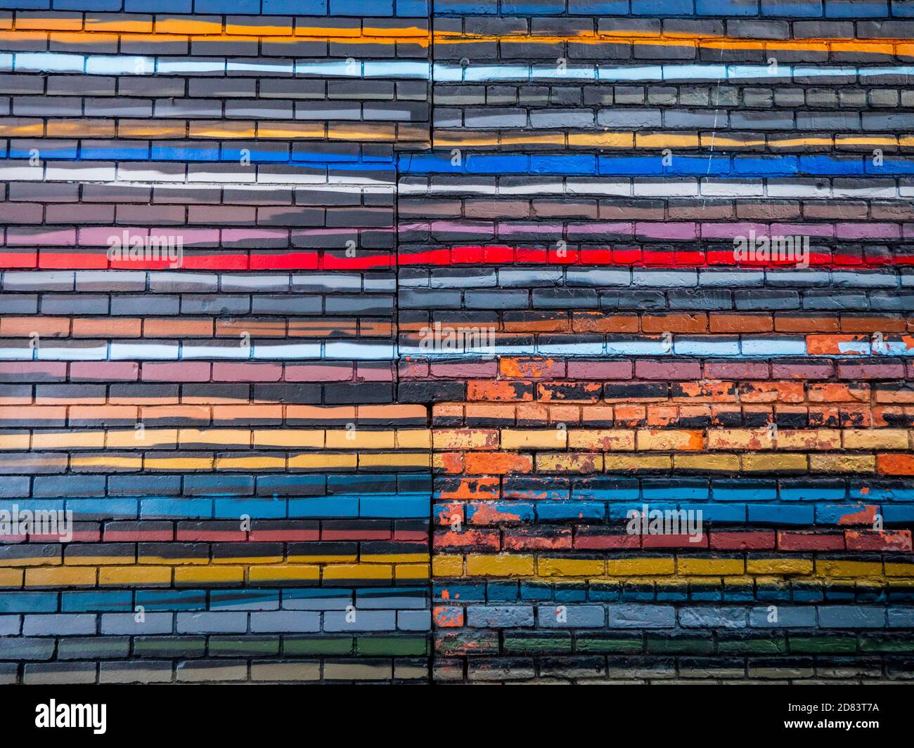 Painted brick texture hi-res stock photography and images - Alamy