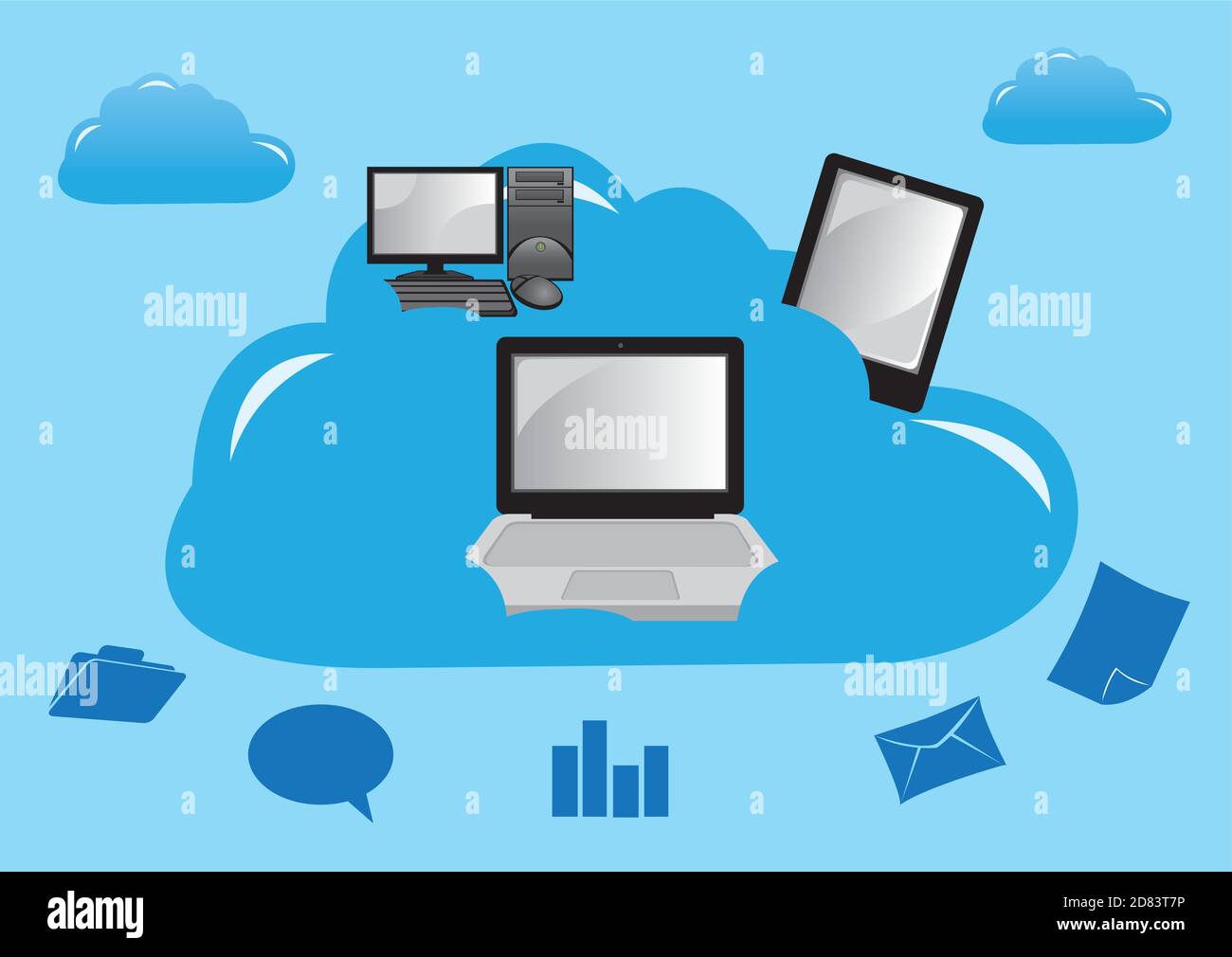 Vector illustration of Cloud computing concept Stock Vector Image & Art ...