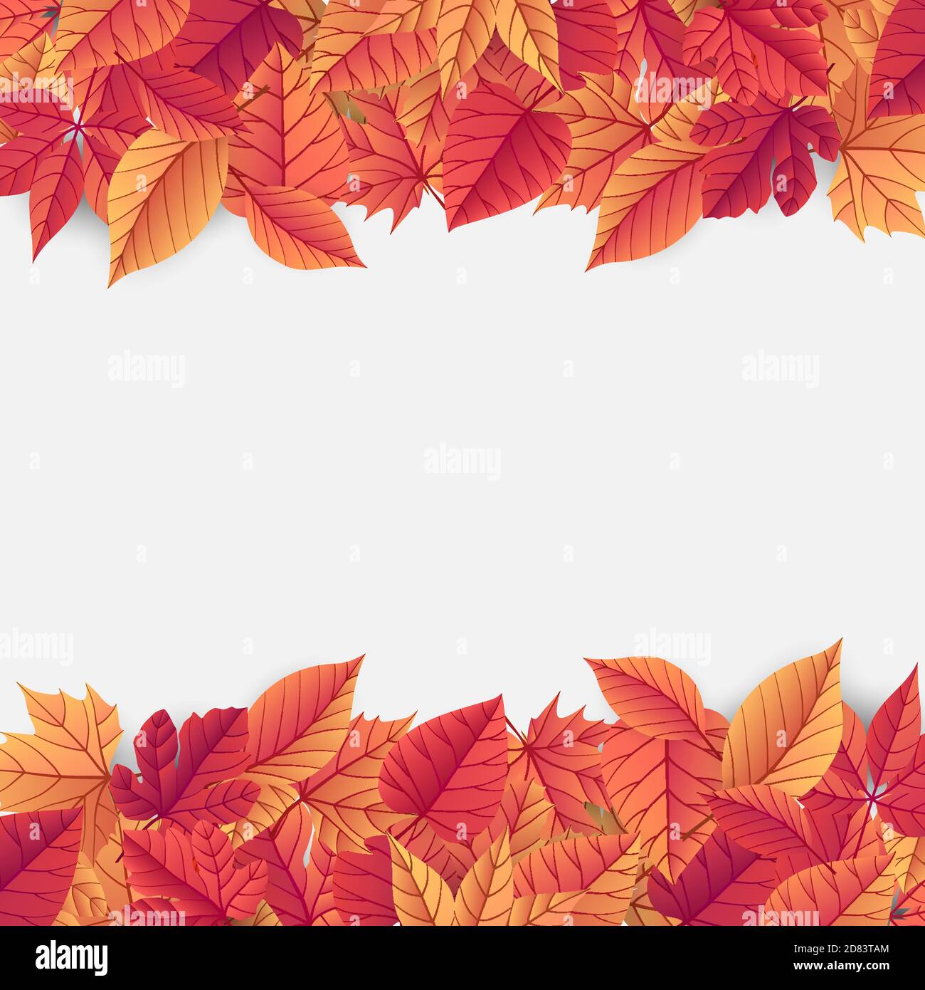 Autumn sale background template with a place for your text. Bright fall ...