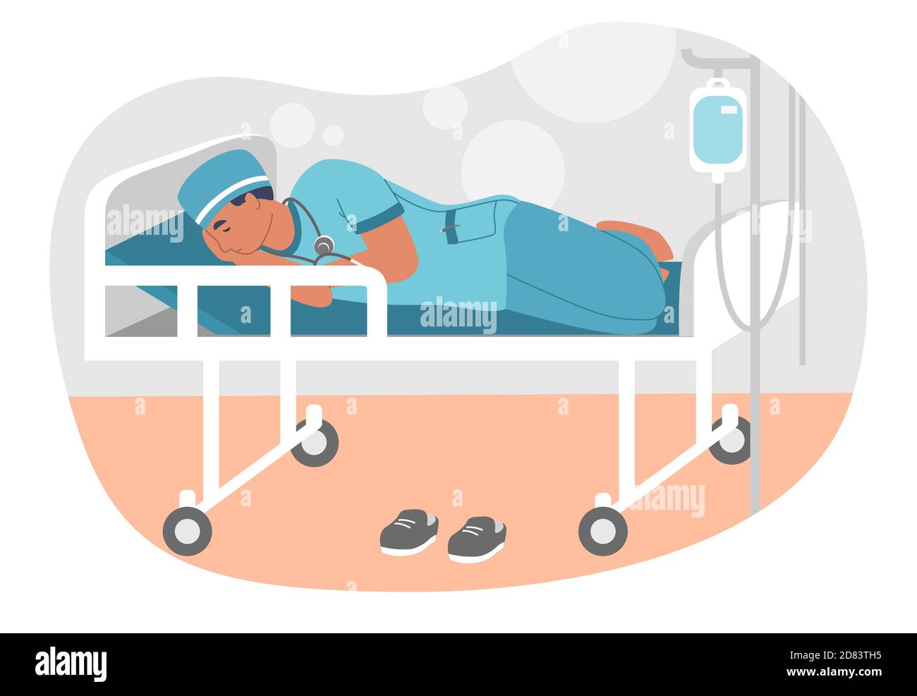 Tired Surgeon Cartoon