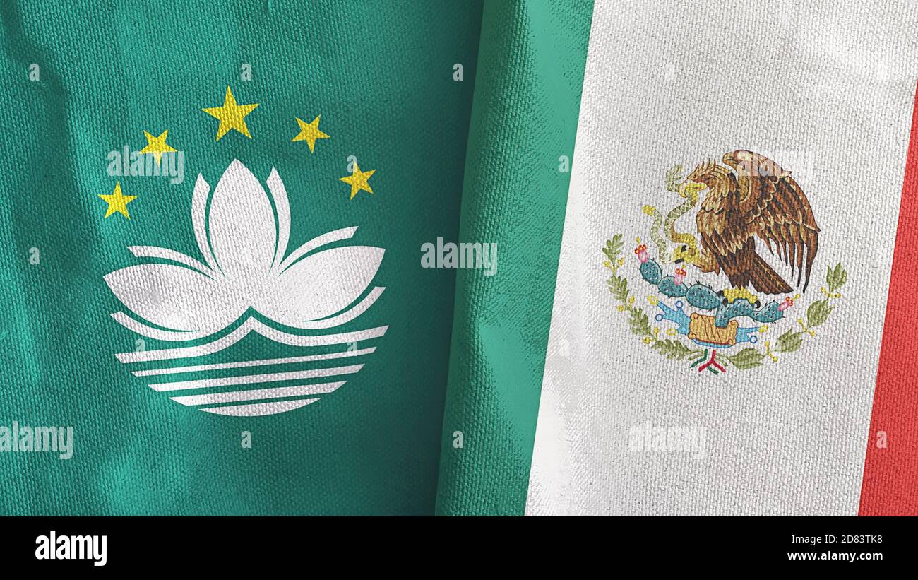 Mexico macau flag hi-res stock photography and images - Alamy
