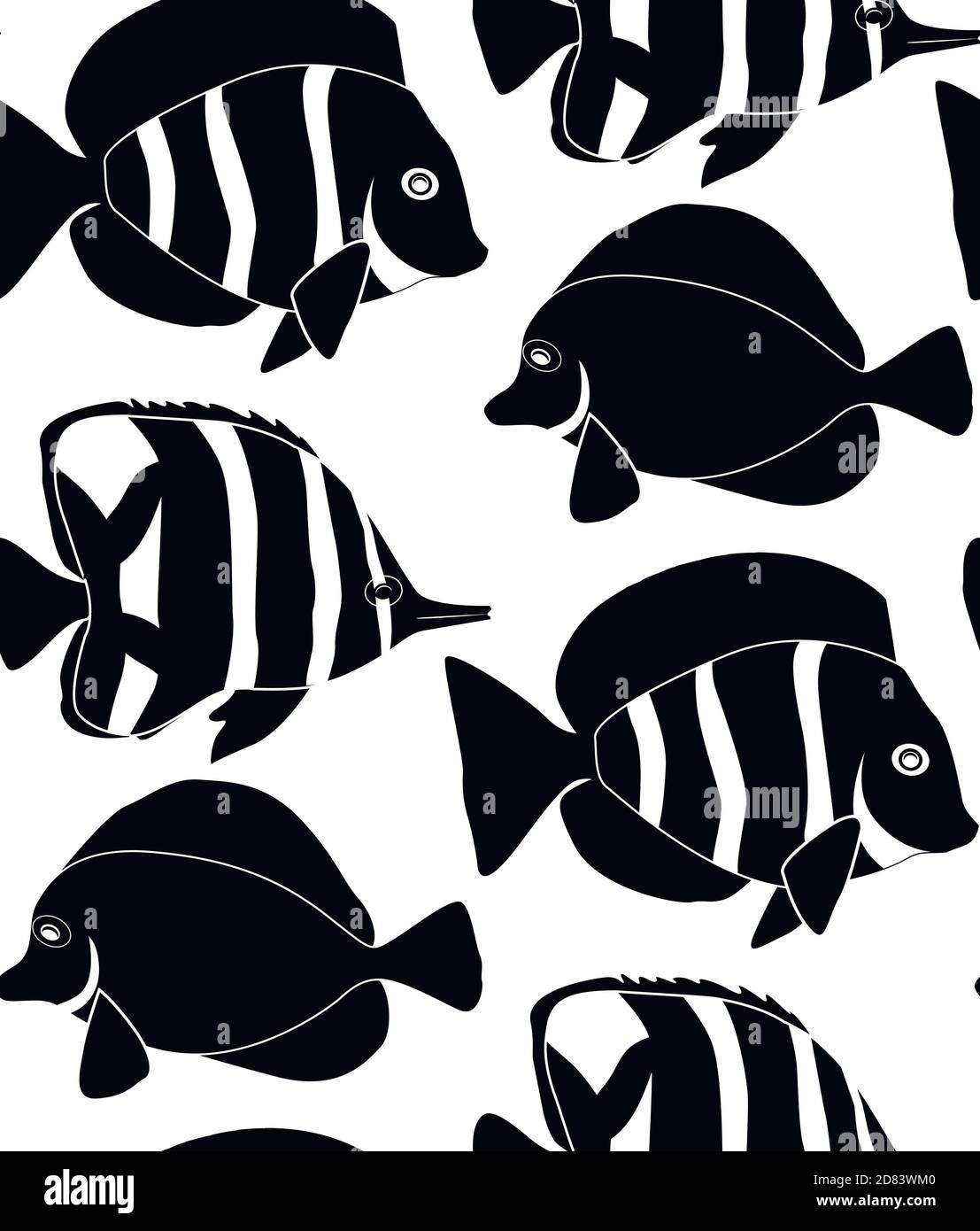 Tropical Fish Silhouette