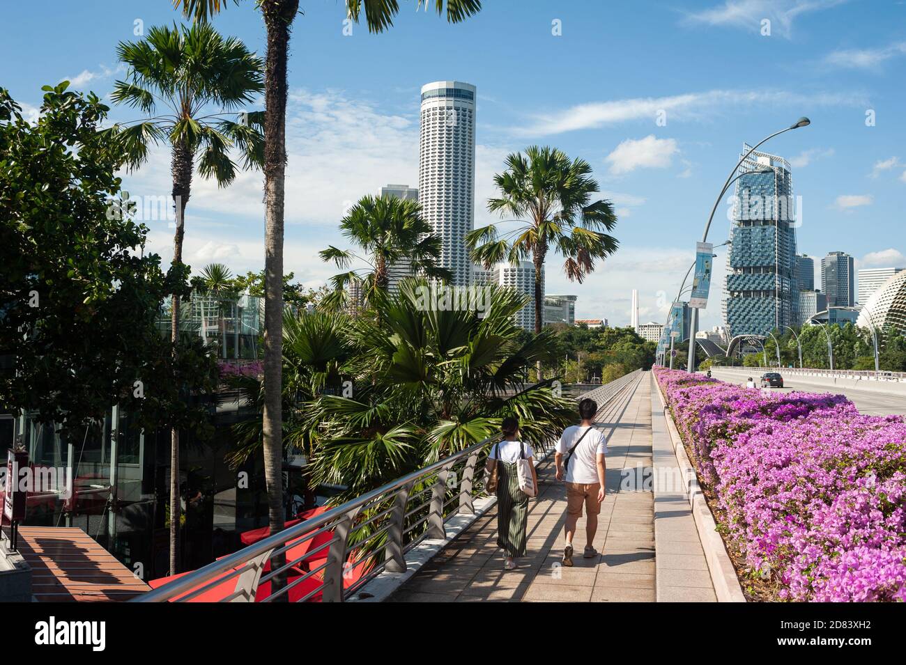 25.10.2020, Singapore, Republic of Singapore, Asia - A view along ...