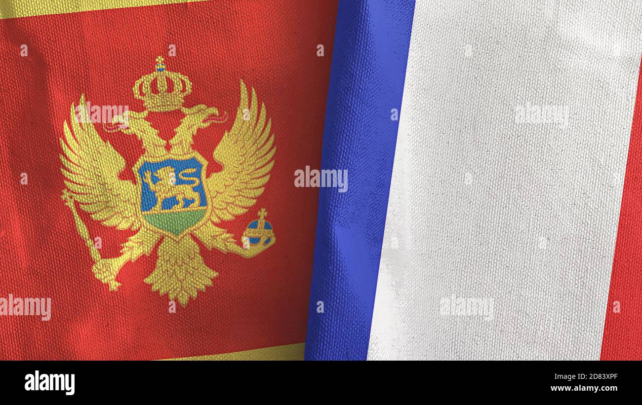 Montenegro france flag hi-res stock photography and images - Alamy
