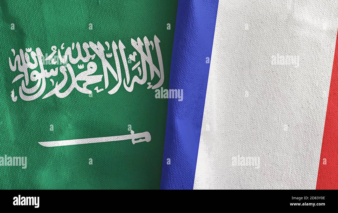 Saudi arabia france flag hi-res stock photography and images - Alamy