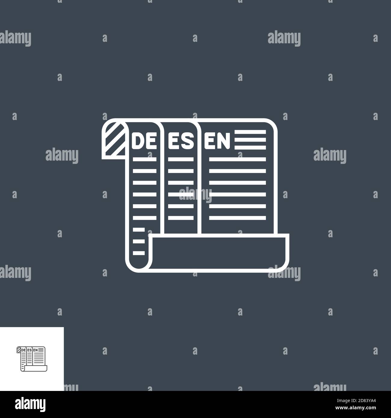 Language Line Icon Stock Vector Image & Art - Alamy