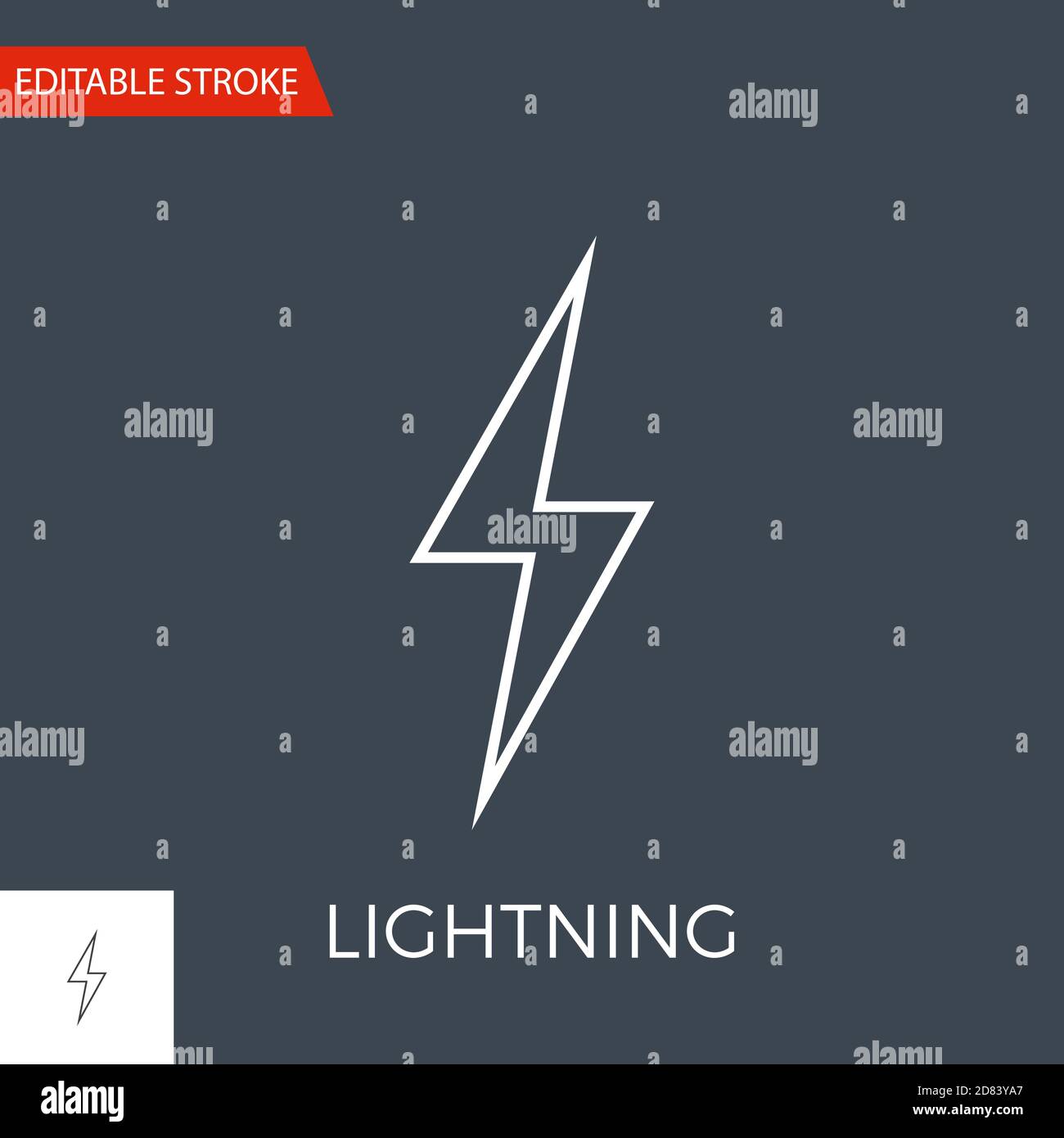 Lightning Vector Icon Stock Vector Image & Art - Alamy