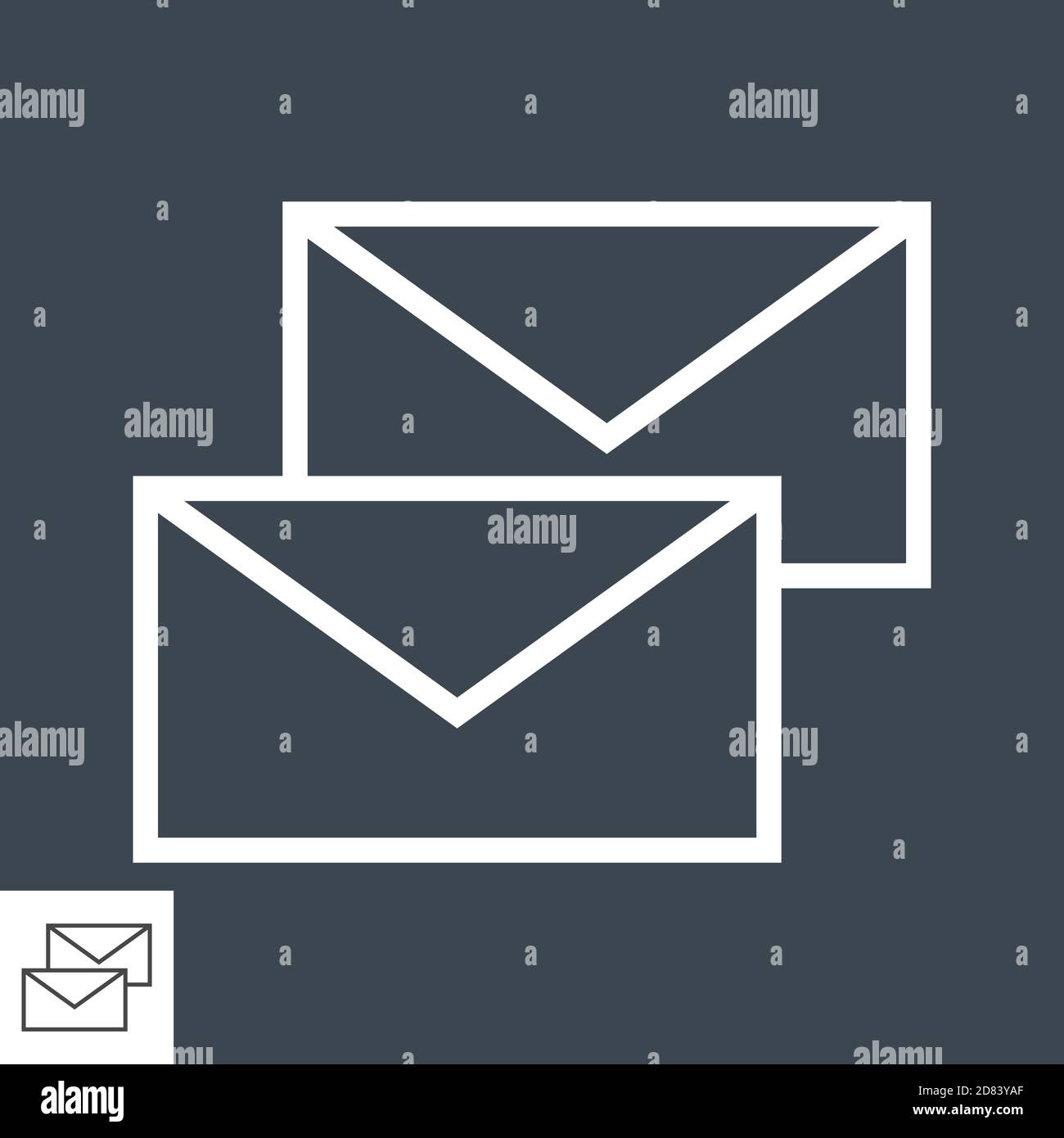 Outline mail icon hi-res stock photography and images - Alamy