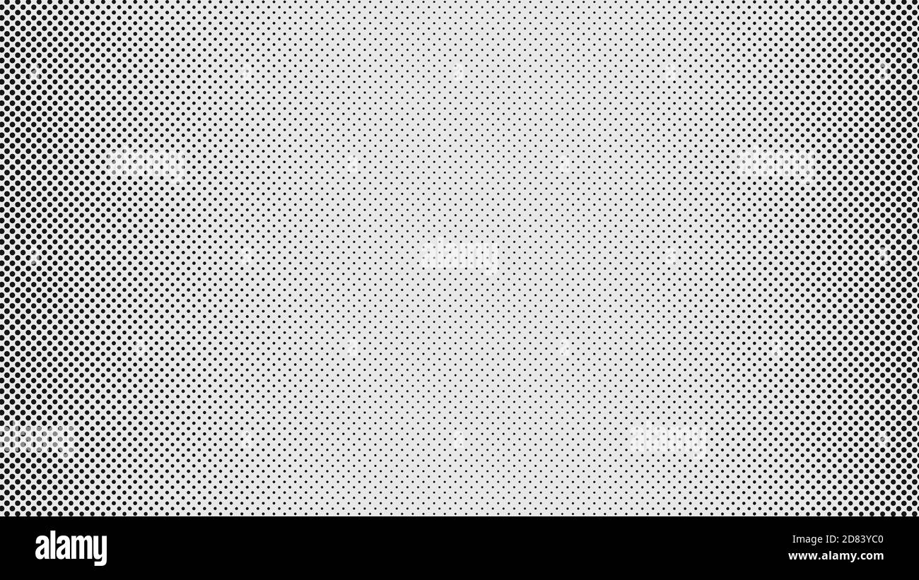 Black halftone pattern, grunge dots background. Vector illustration ...