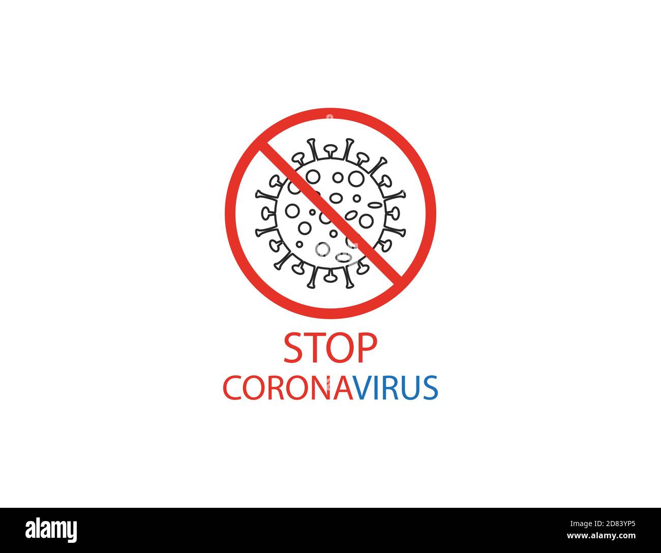 No Virus, disease, flu icon. Vector illustration Stock Vector Image ...