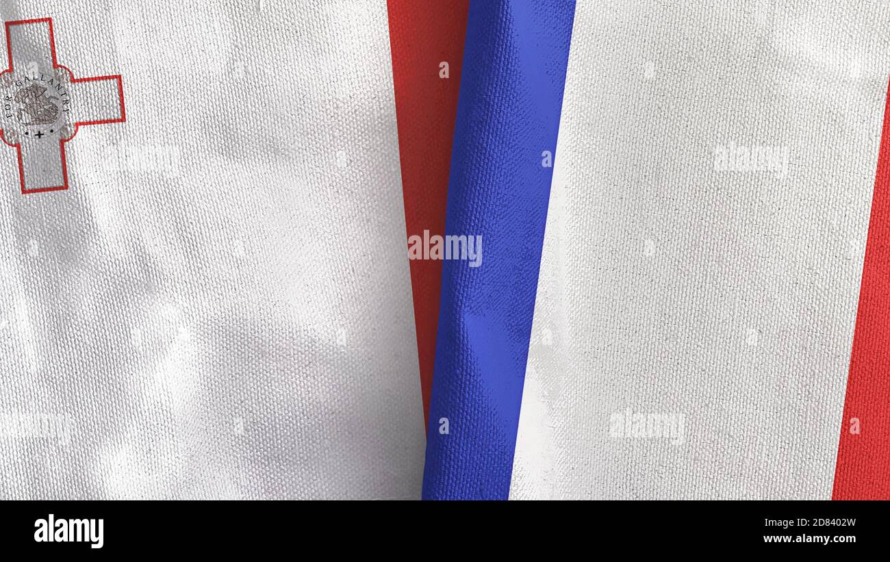 Malta france flag hi-res stock photography and images - Alamy