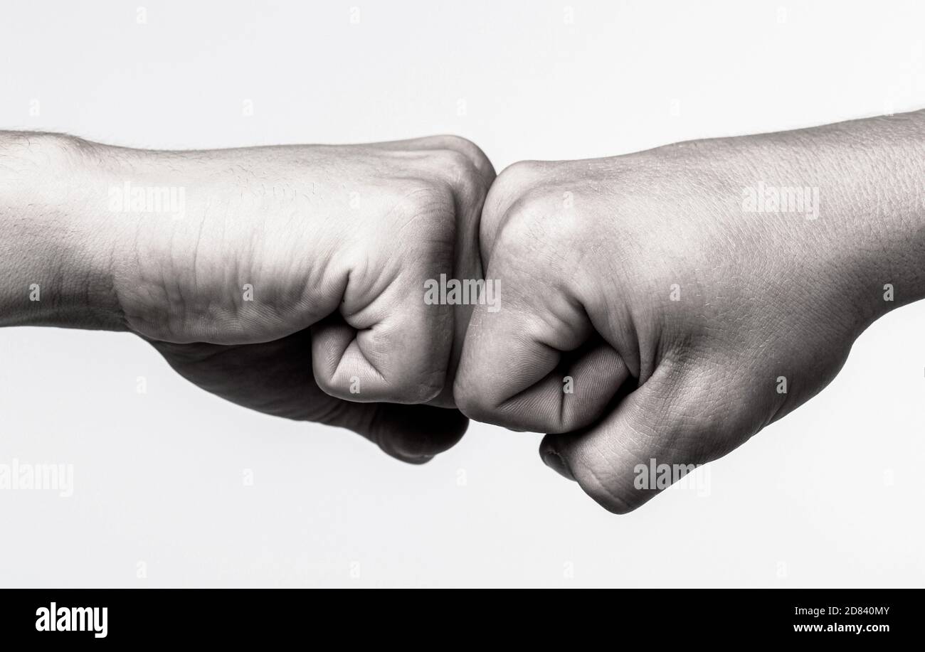 People Bumping Their Fists Together Arms Man Giving Fist Bump Team
