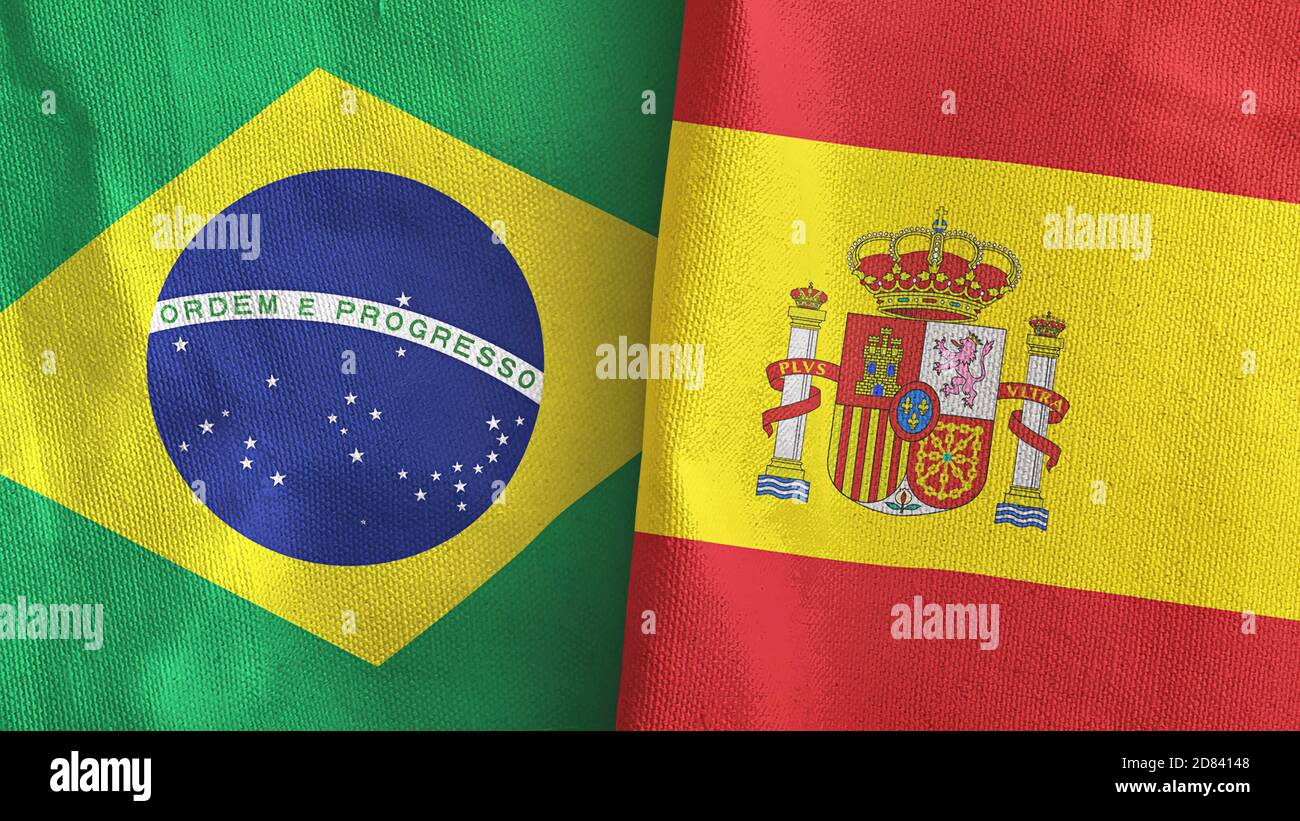 Spain brazil flag hi-res stock photography and images - Alamy