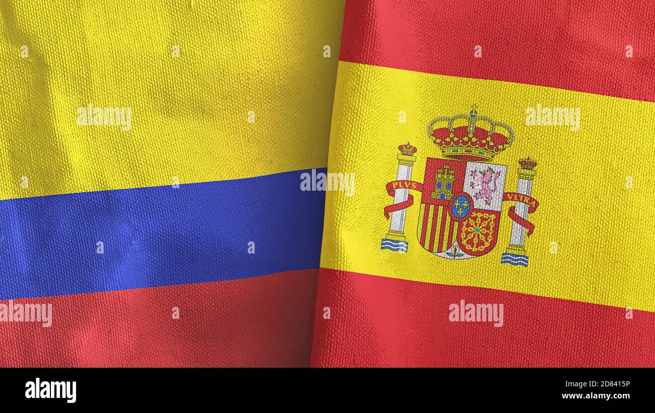 3d flag spain colombia hi-res stock photography and images - Alamy