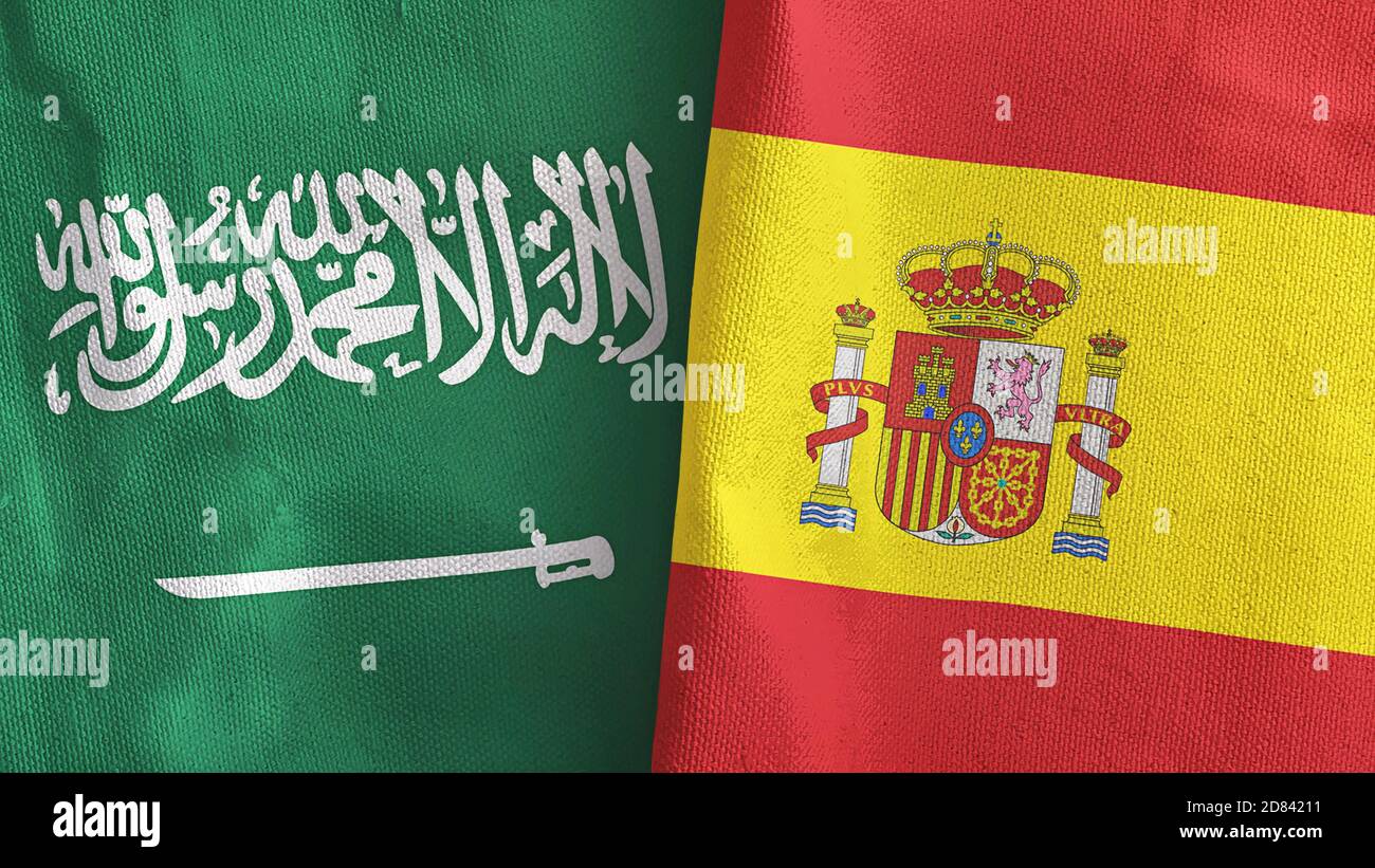 Saudi arabia spain flag hi-res stock photography and images - Alamy