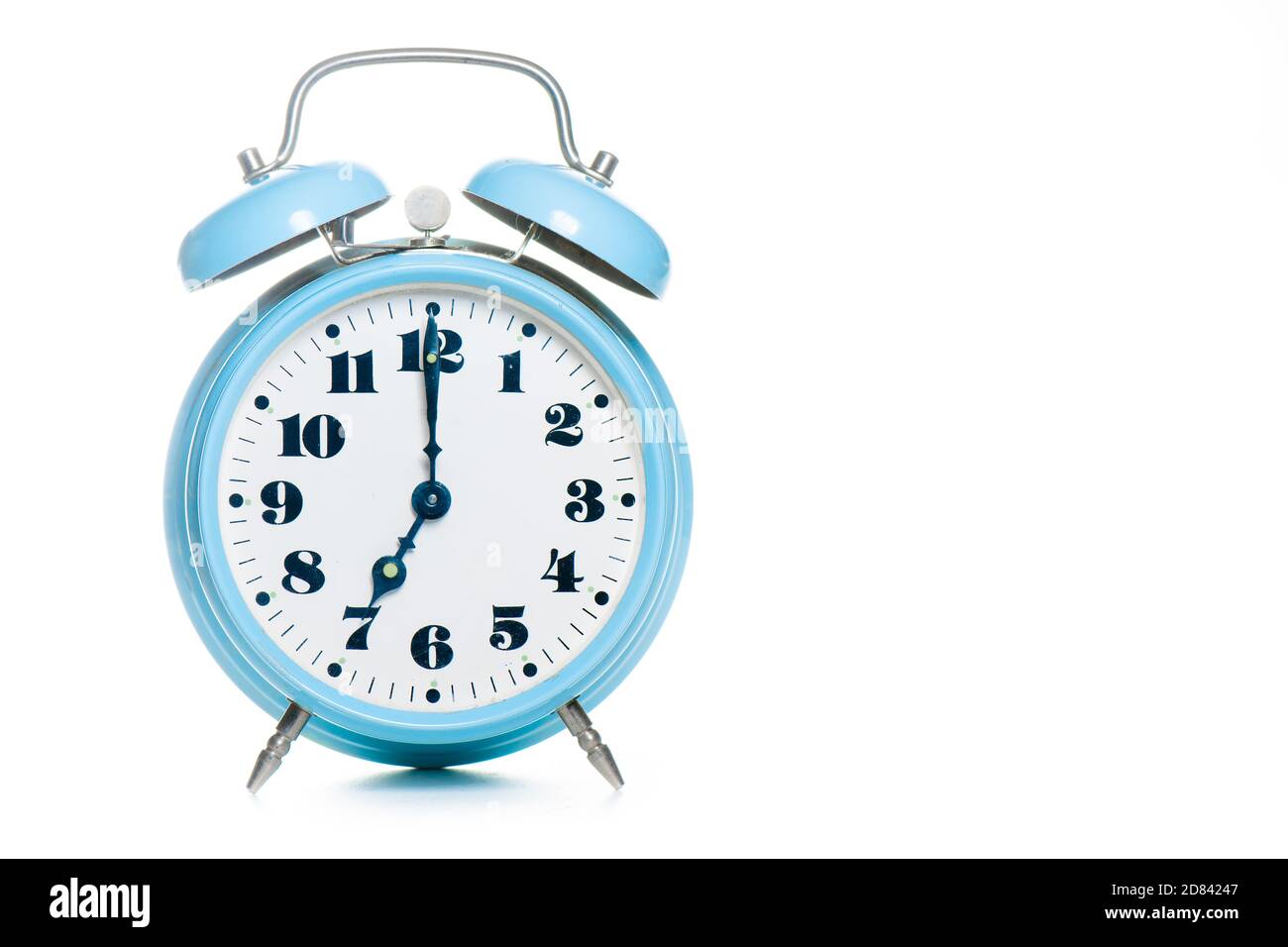 Blue vintage clock on Cut Out Stock Images & Pictures - Alamy