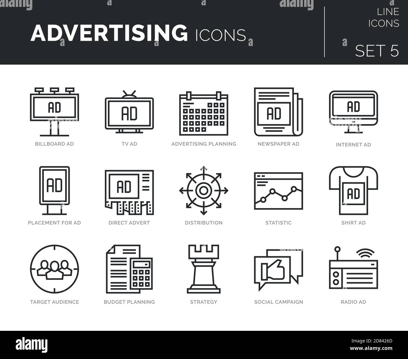 Ad campaign planning Stock Vector Images - Alamy