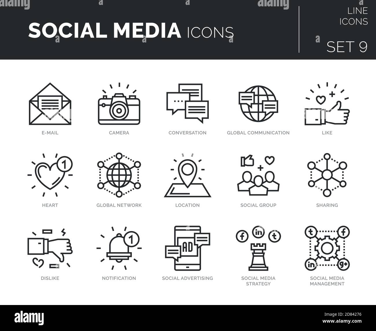 Communication design media icon Stock Vector Images - Alamy