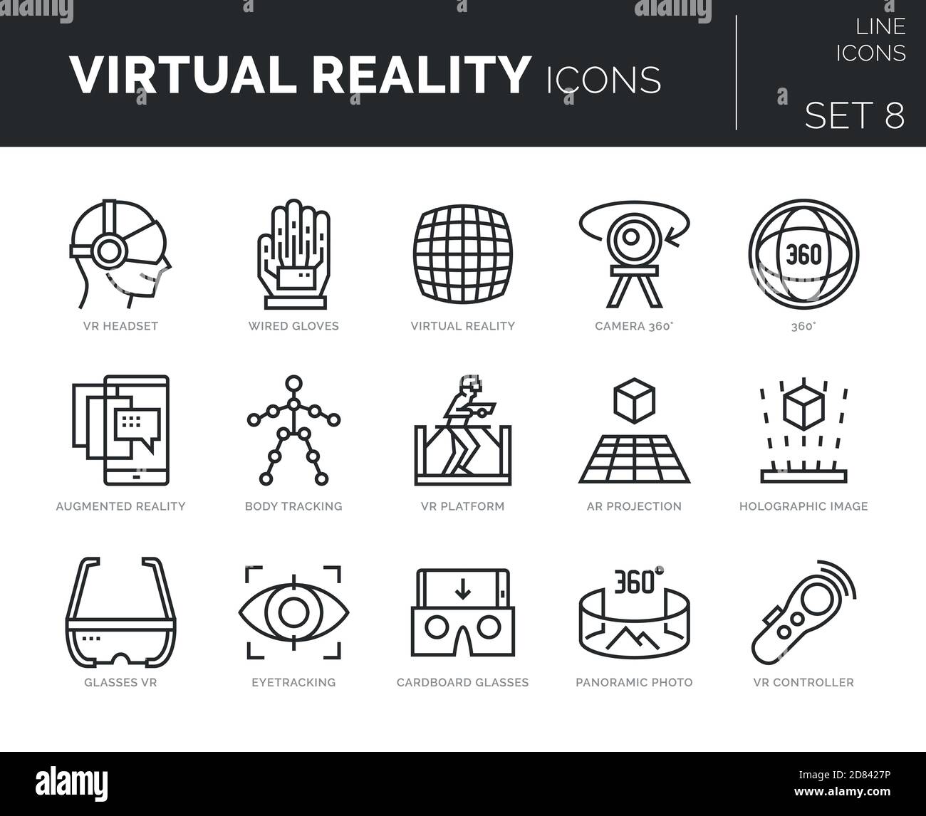 Set of vector virtual reality icons Stock Vector Image & Art - Alamy Set of vector virtual reality icons Stock Vector Image & Art - Alamy