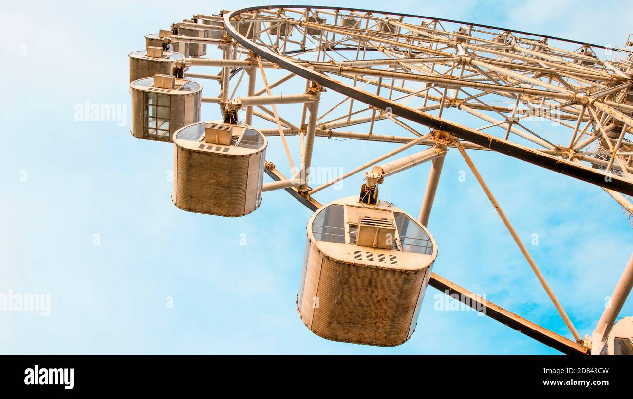 Amusement park ferris wheel roller coaster hi-res stock photography and ...