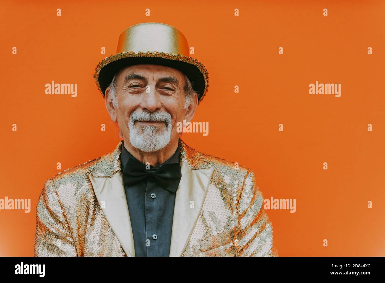 Grandfather portraits on colored backgrounds Stock Photo - Alamy