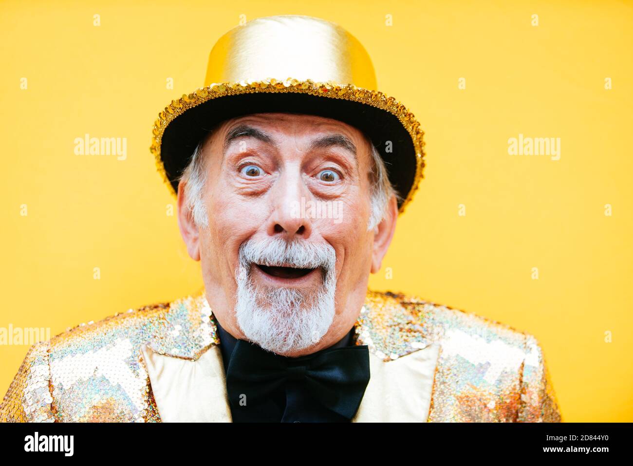 Grandfather portraits on colored backgrounds Stock Photo - Alamy