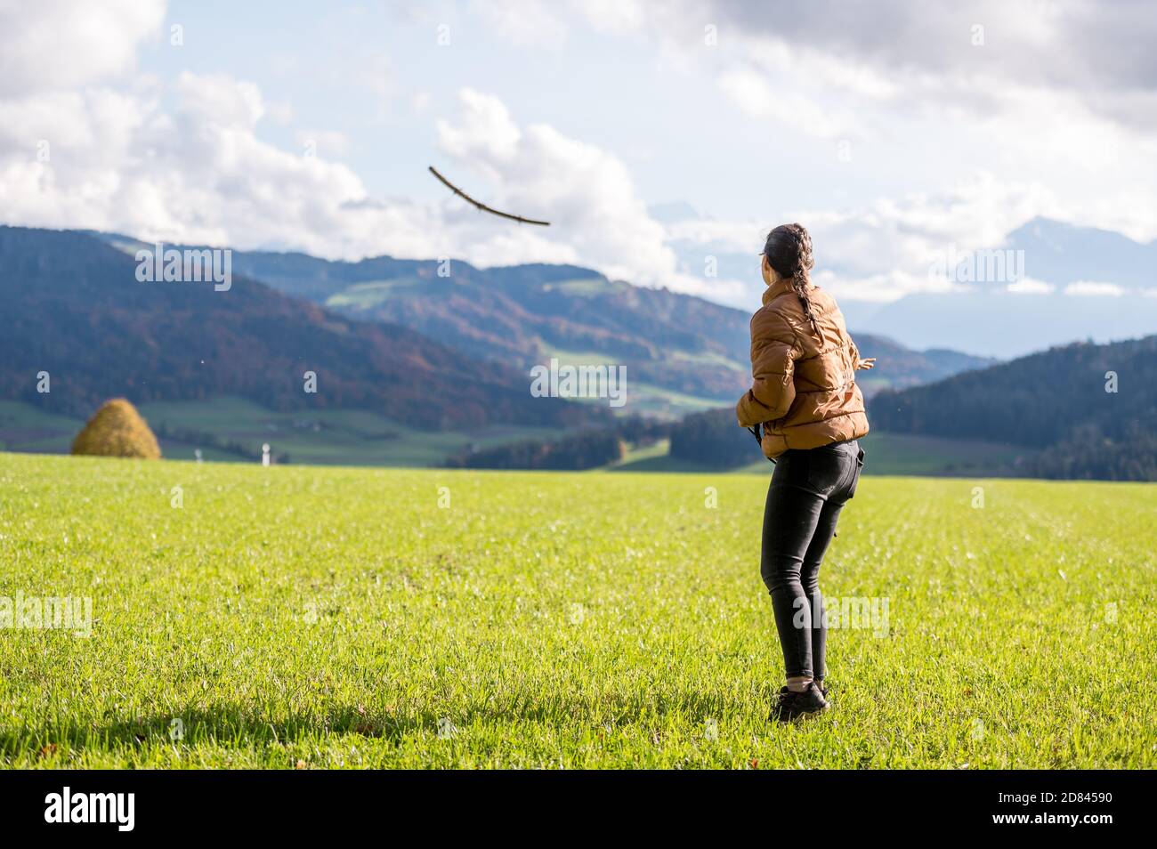 Throwing stick hi-res stock photography and images - Alamy