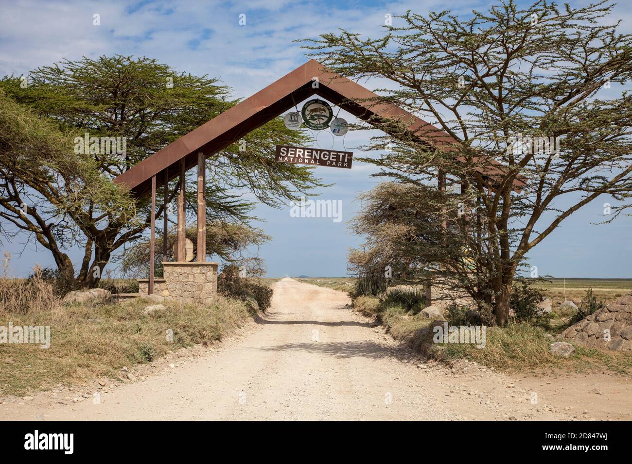 Gate ngorongoro national park hi-res stock photography and images - Alamy